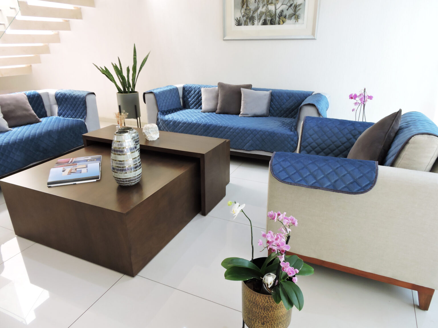 Cubre Salas Ultrasonic Velvet - Castelog